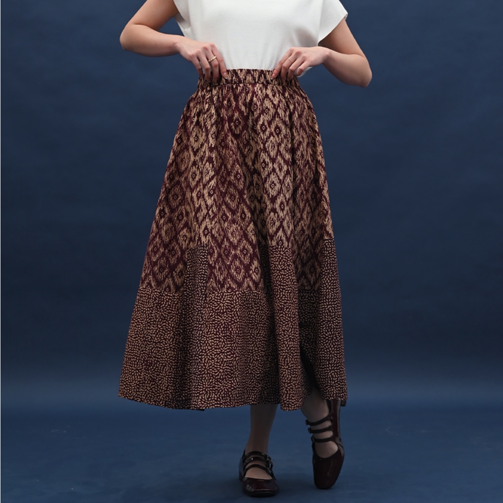 Jual NONA RARA - Kalya Purple P0273, Rok batik wanita modern | Shopee ...