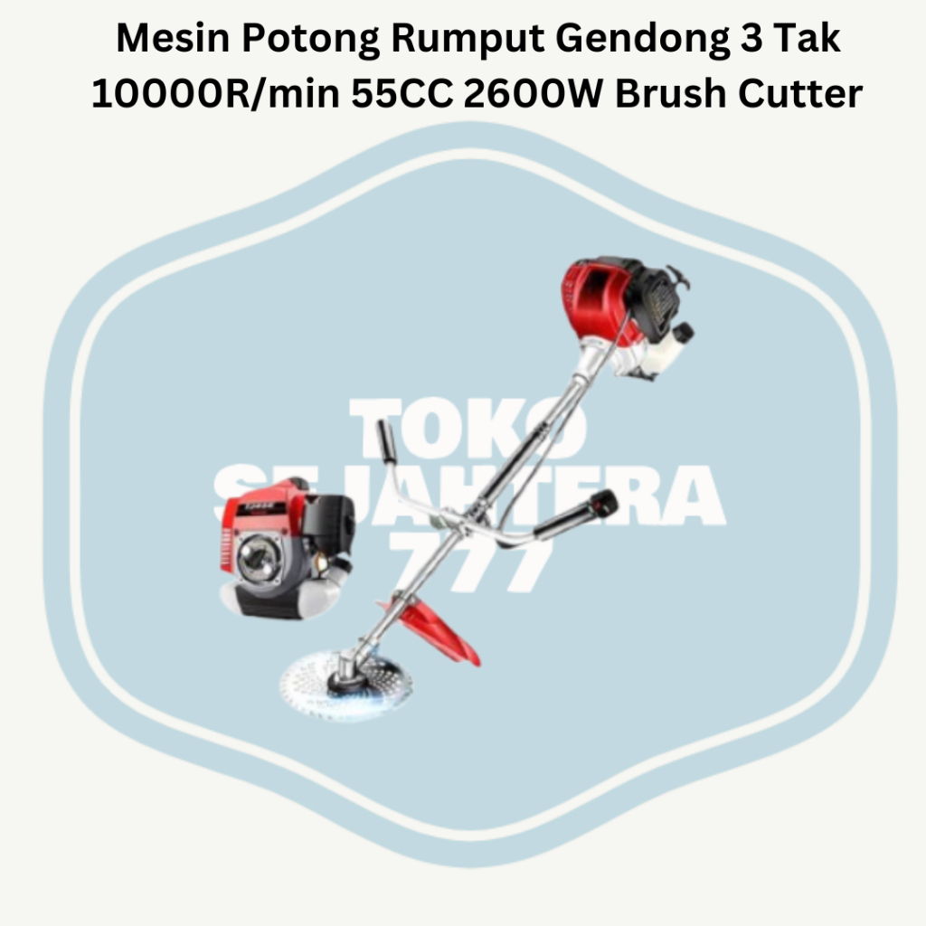 Jual Mesin Potong Rumput Gendong 3 Tak 10000R/min 55CC 2600W - Brush Cutter | Shopee Indonesia