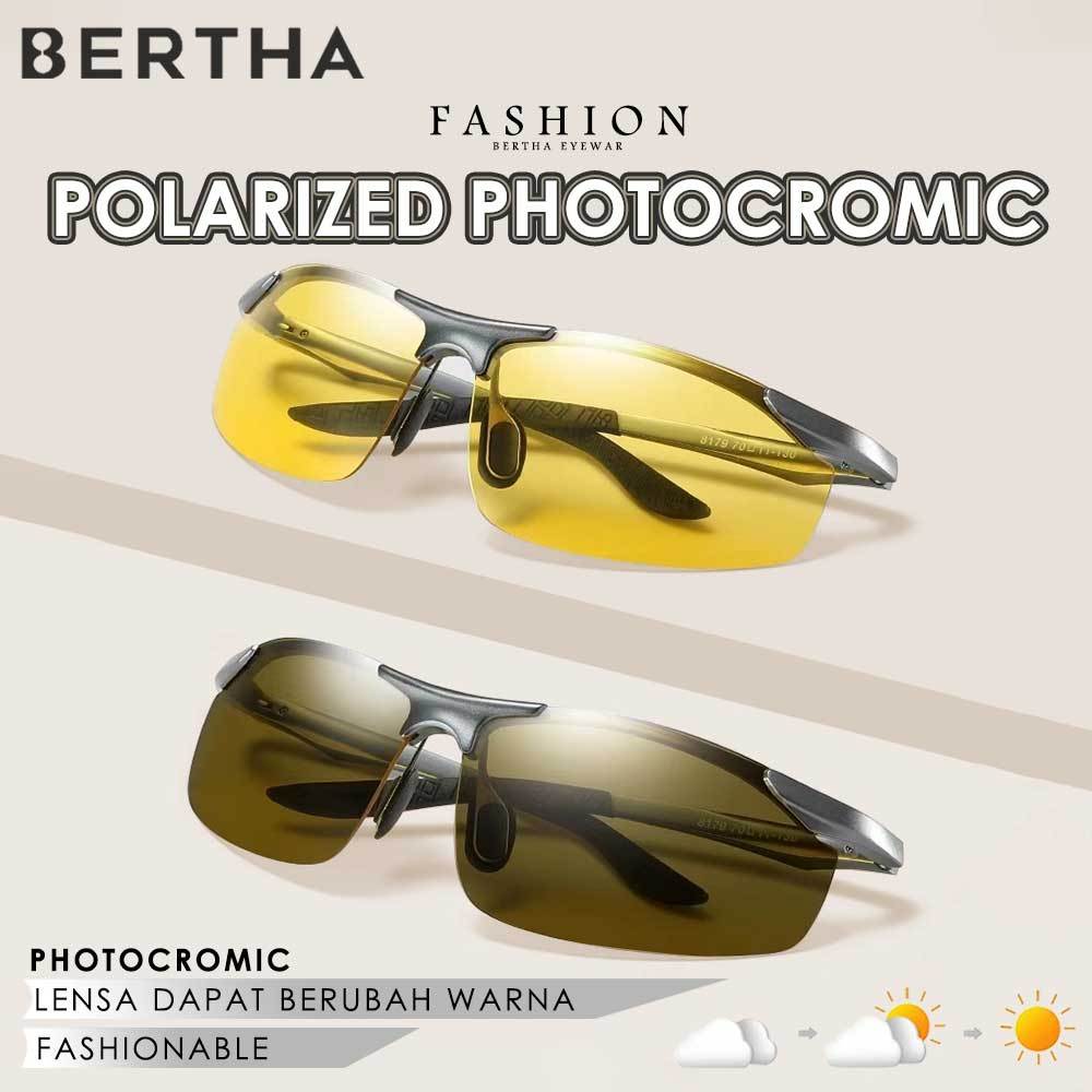 Jual Bertha Kacamata Sunglasses Polarized Style Kotak Sporty Simple ...