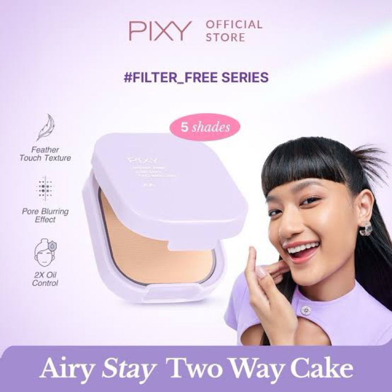 Jual Pixy Airy Stay Two Way Cake | Bedak Padat Pixy Baru | Shopee Indonesia