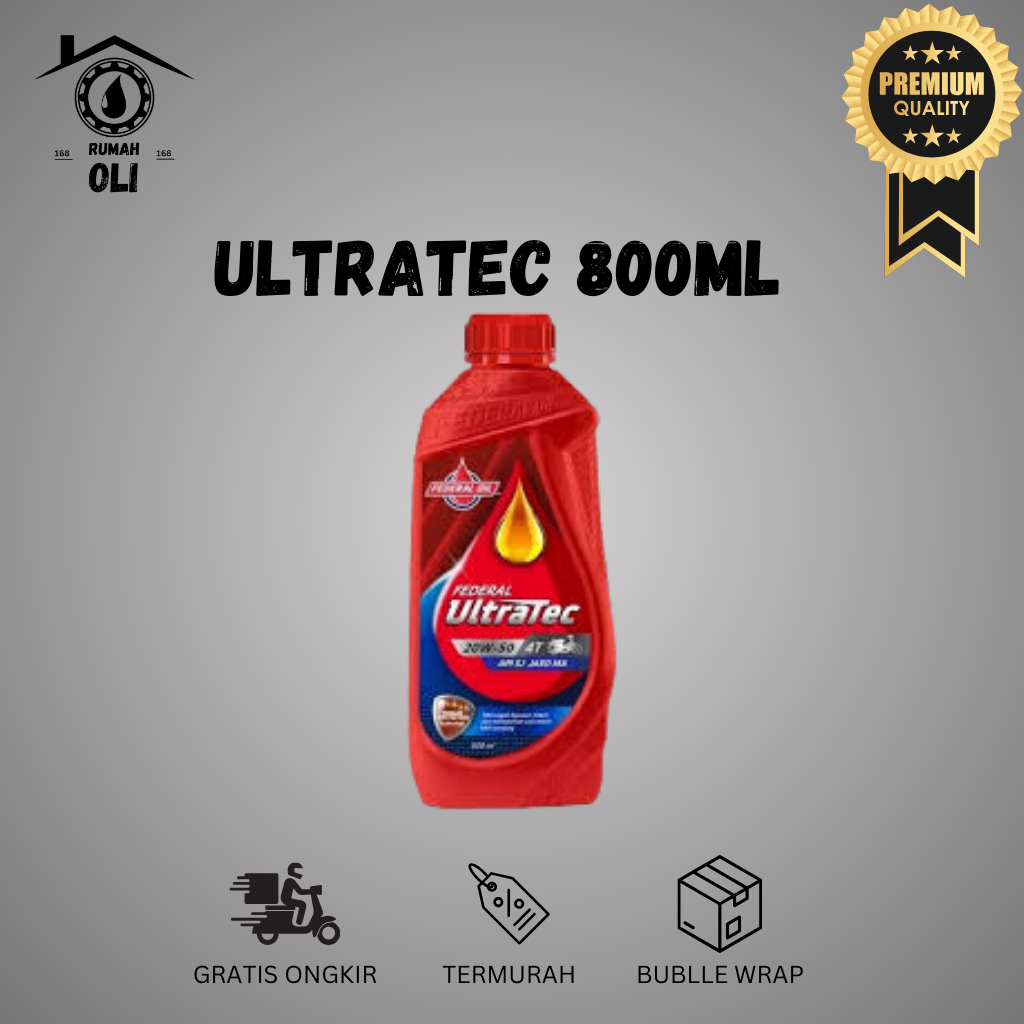 Jual Oli Federal Ultratech 800ml SAE 20W-50 Oli Motor Bebek 0.8L | Shopee Indonesia
