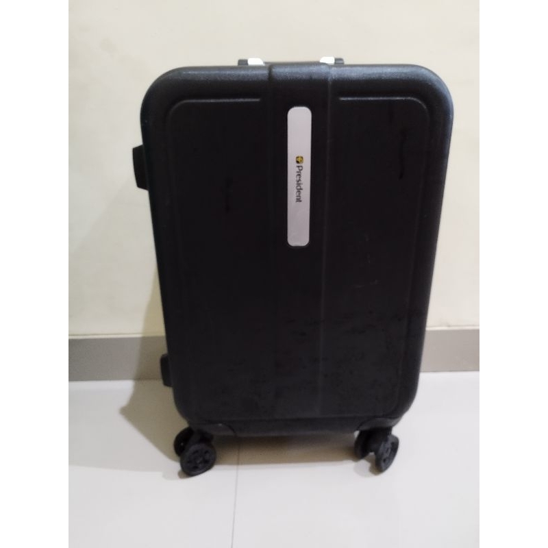 Jual KOPER PRESIDENT ORIGINAL 20 INCH HITAM TSA LOCK (second) | Shopee ...