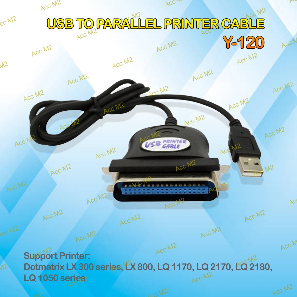 Jual Kabel USB to Paralel Printer LPT LX 300 LX 800 LQ 300 LQ 1170 LQ ...