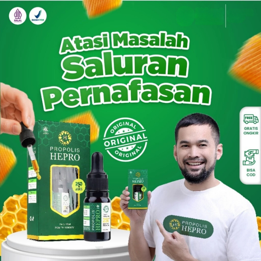 Jual Propolis Hepro 10 Ml Membantu Atasi Masalah Pernafasan | Shopee ...