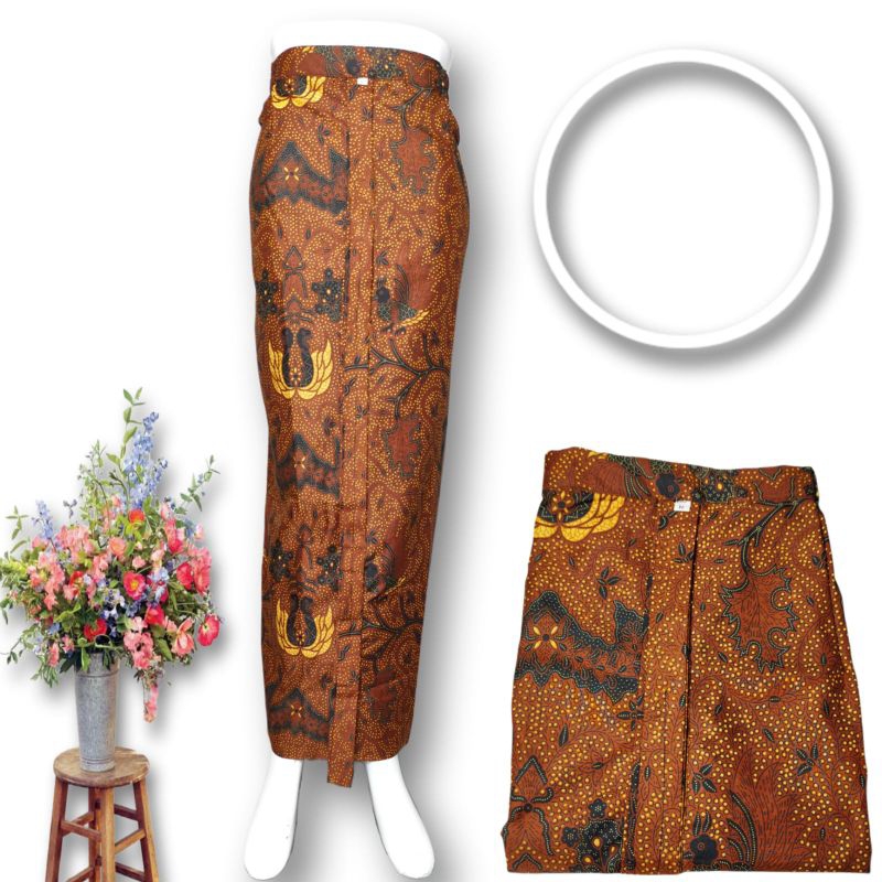 Jual rok batik wiron / rok wiron batik / rok wiru bawahan kebaya / rok ...
