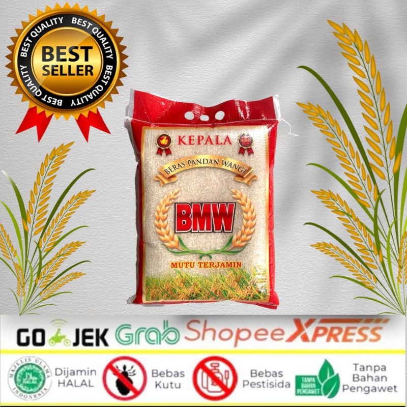 Jual Beras Pandan Wangi Cap BMW Padi 5 Kg 10 Kg 15 Kg 20 Kg | Shopee ...