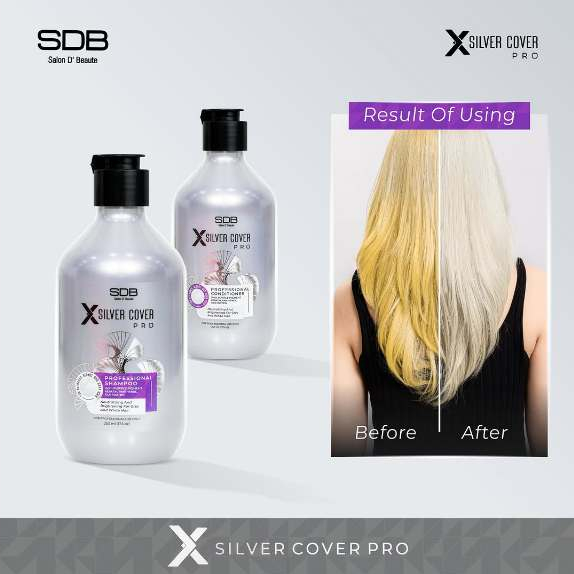 Jual [NEW LAUNCH] SDB X Silver Cover Pro Shampoo & Conditioner 250ml ...