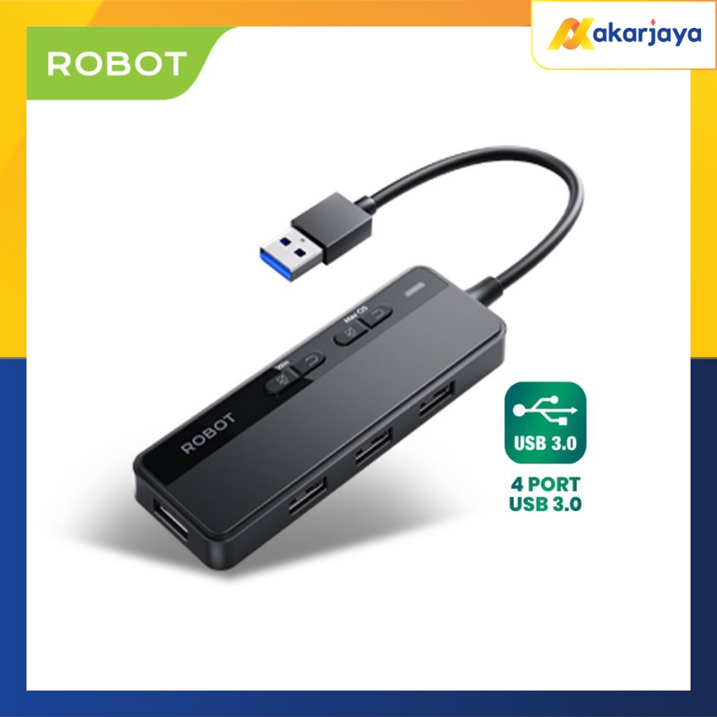 Jual ROBOT USB Hub H500 USB 3.0 4 Ports Multifungsi Hub 5Gbps | Shopee ...