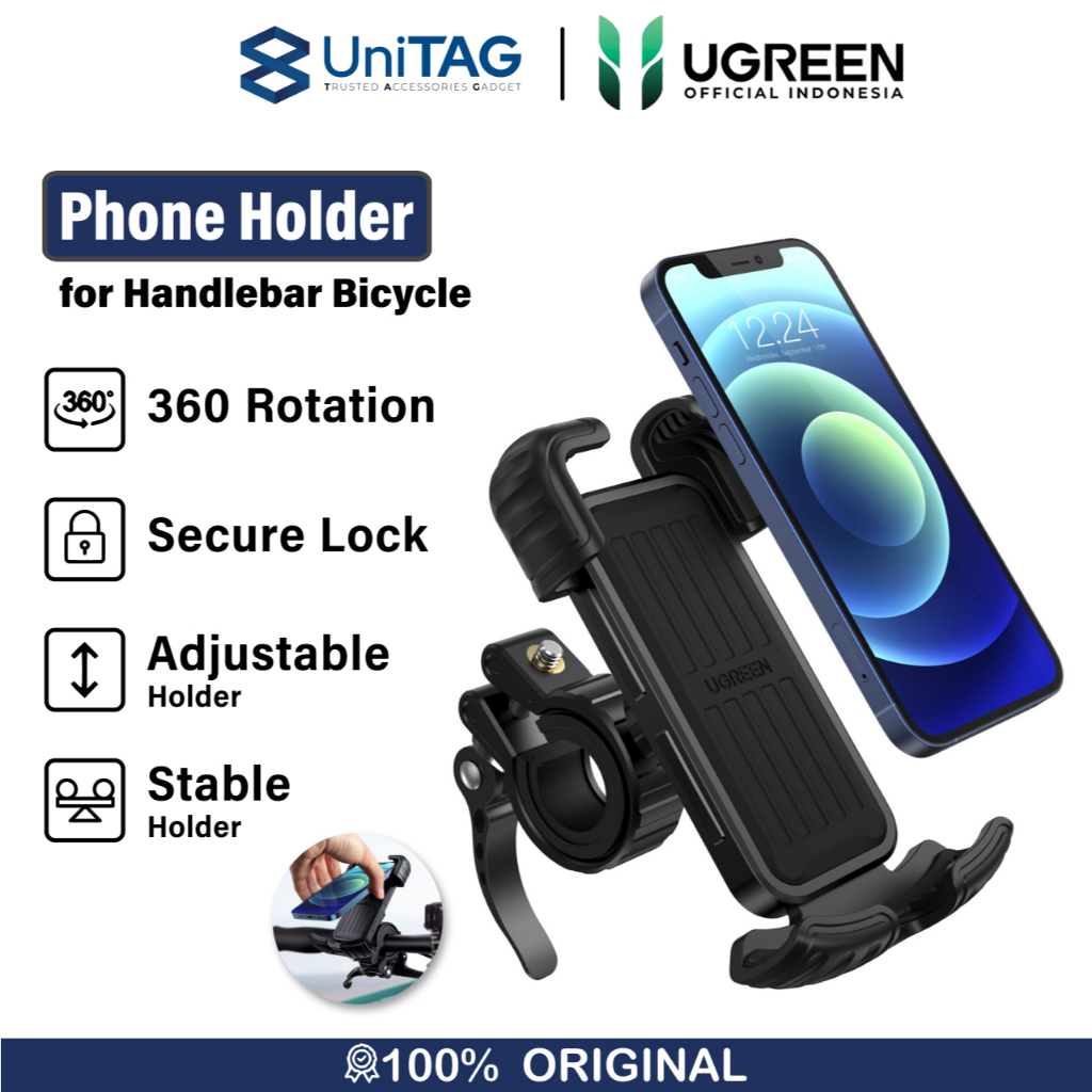 Jual UGREEN Universal Phone Holder Sepeda Motor Bracket Dudukan HP ...