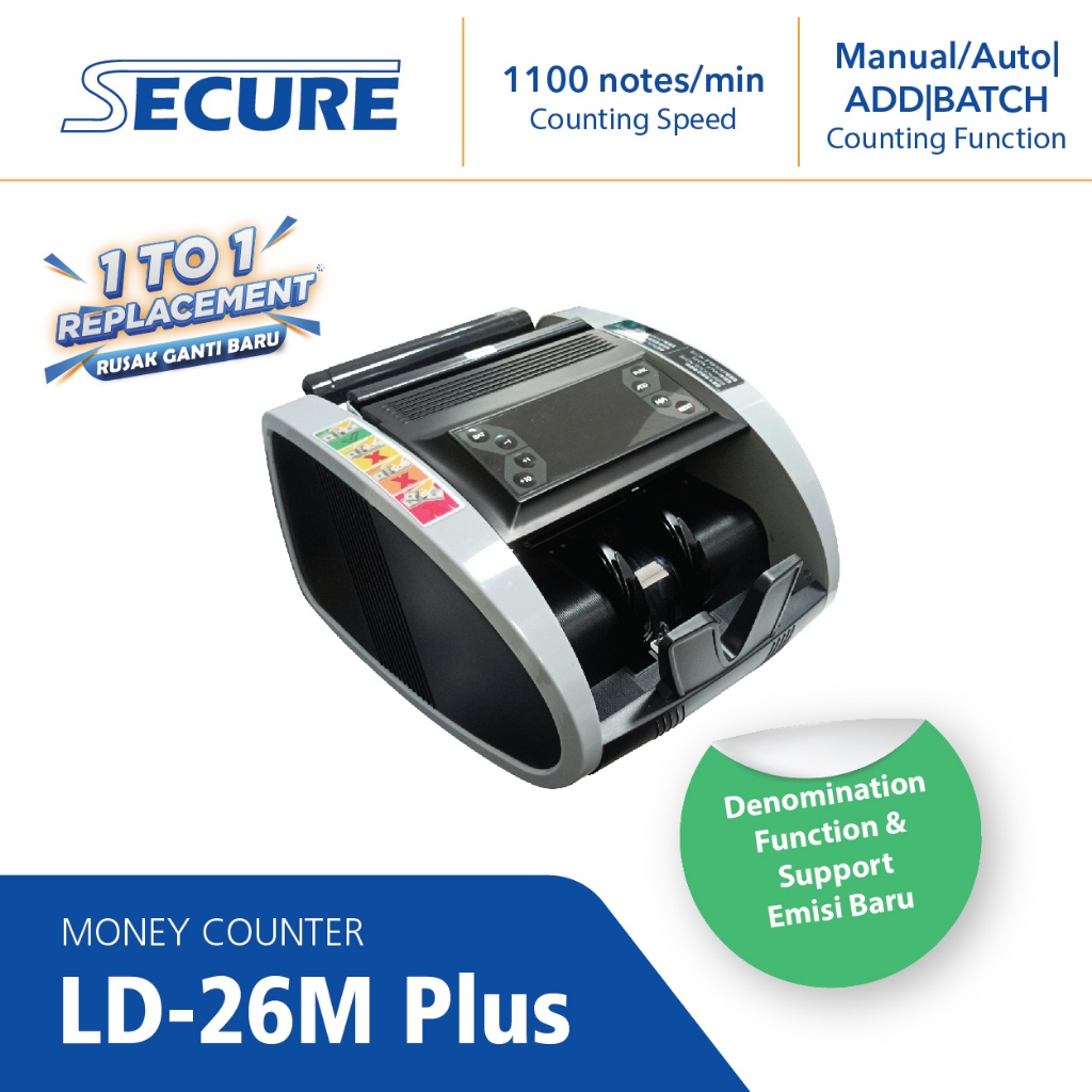 Jual SECURE Money Counter - LD-26M/PLUS | Shopee Indonesia