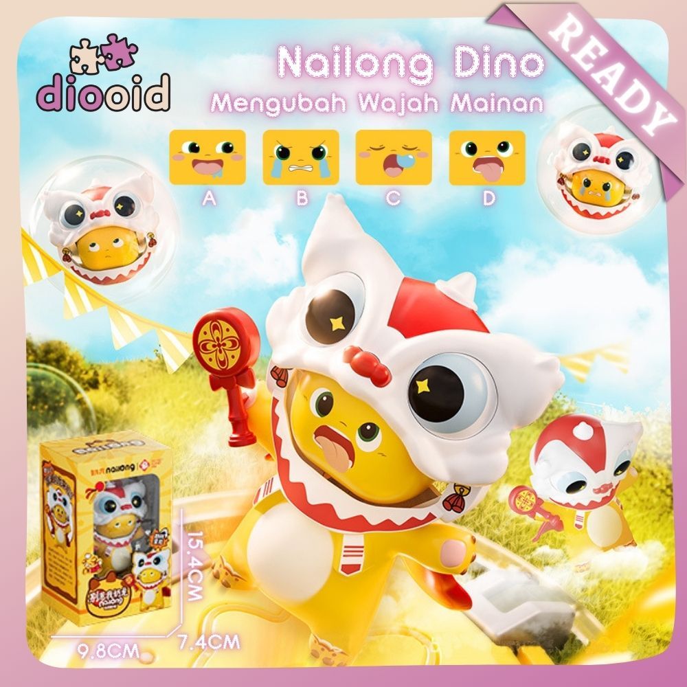Jual [Ready]Mainan Nailong Dino Kuning Berubah Wajah Lucu gantungan ...