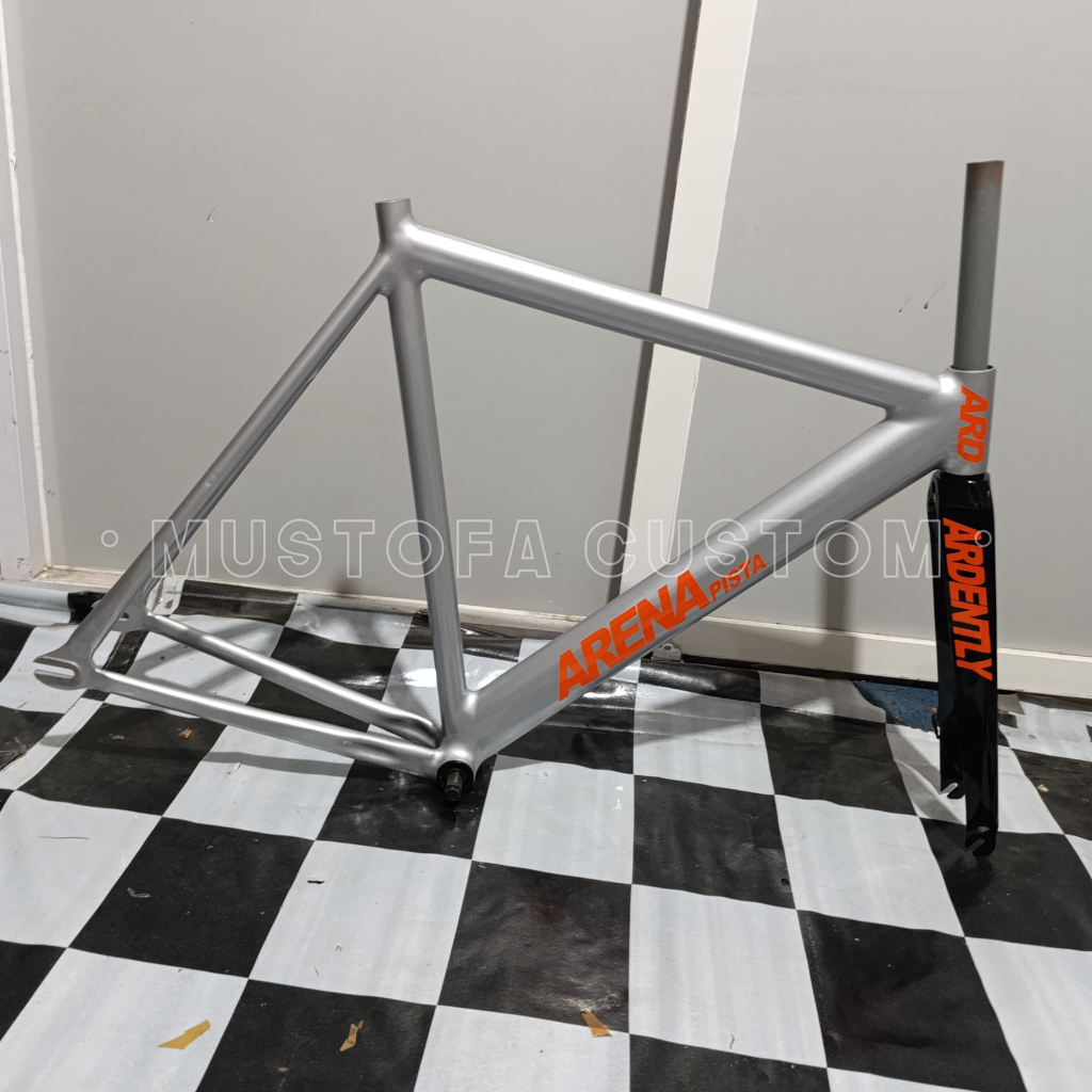 Jual Frameset Sepeda Fixie Custom Model Ardently Arena Hi-ten Steel ...