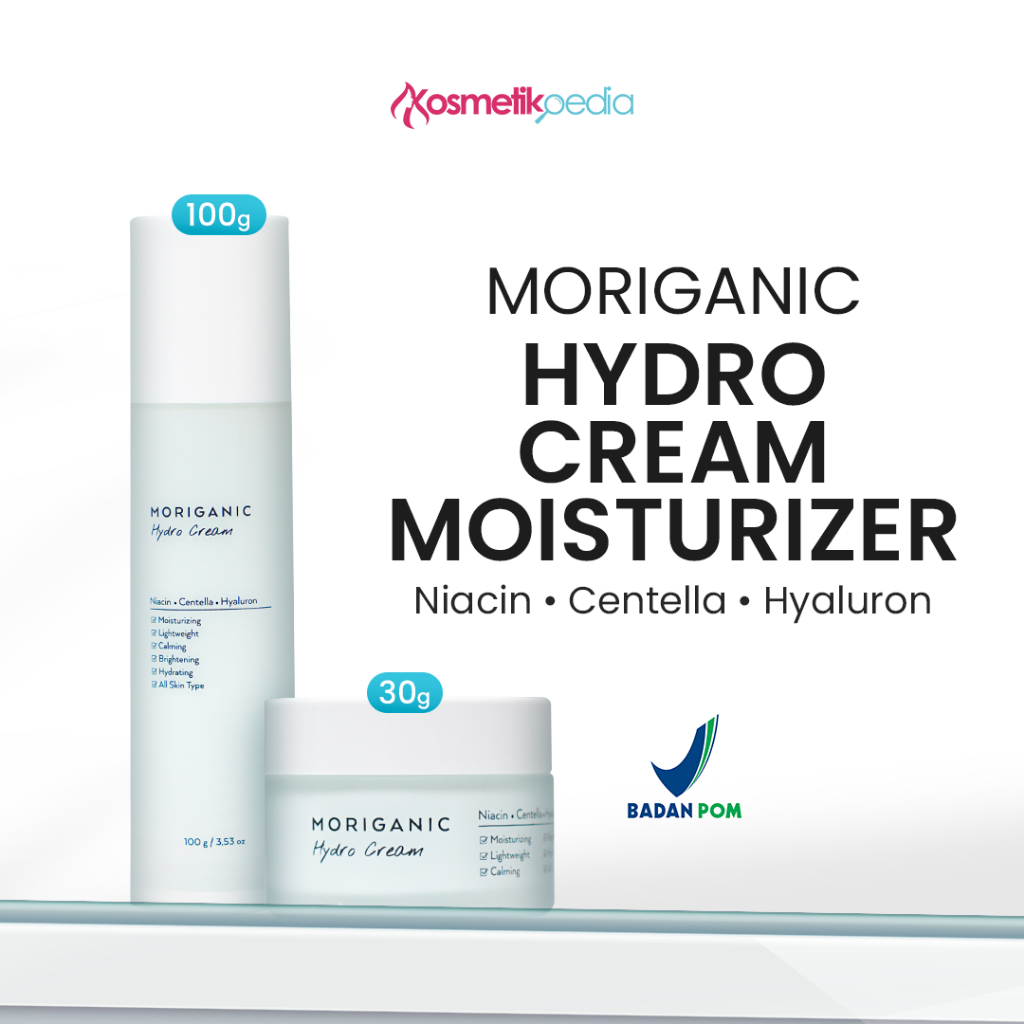 Jual Moriganic Hydro Cream Moisturizer - Pelembab Wajah - 30 GR - 100 ...