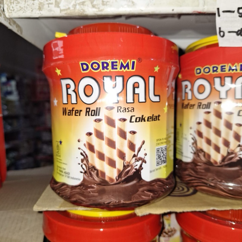 Jual Doremi Royal wafer roll coklat 420gram | Shopee Indonesia