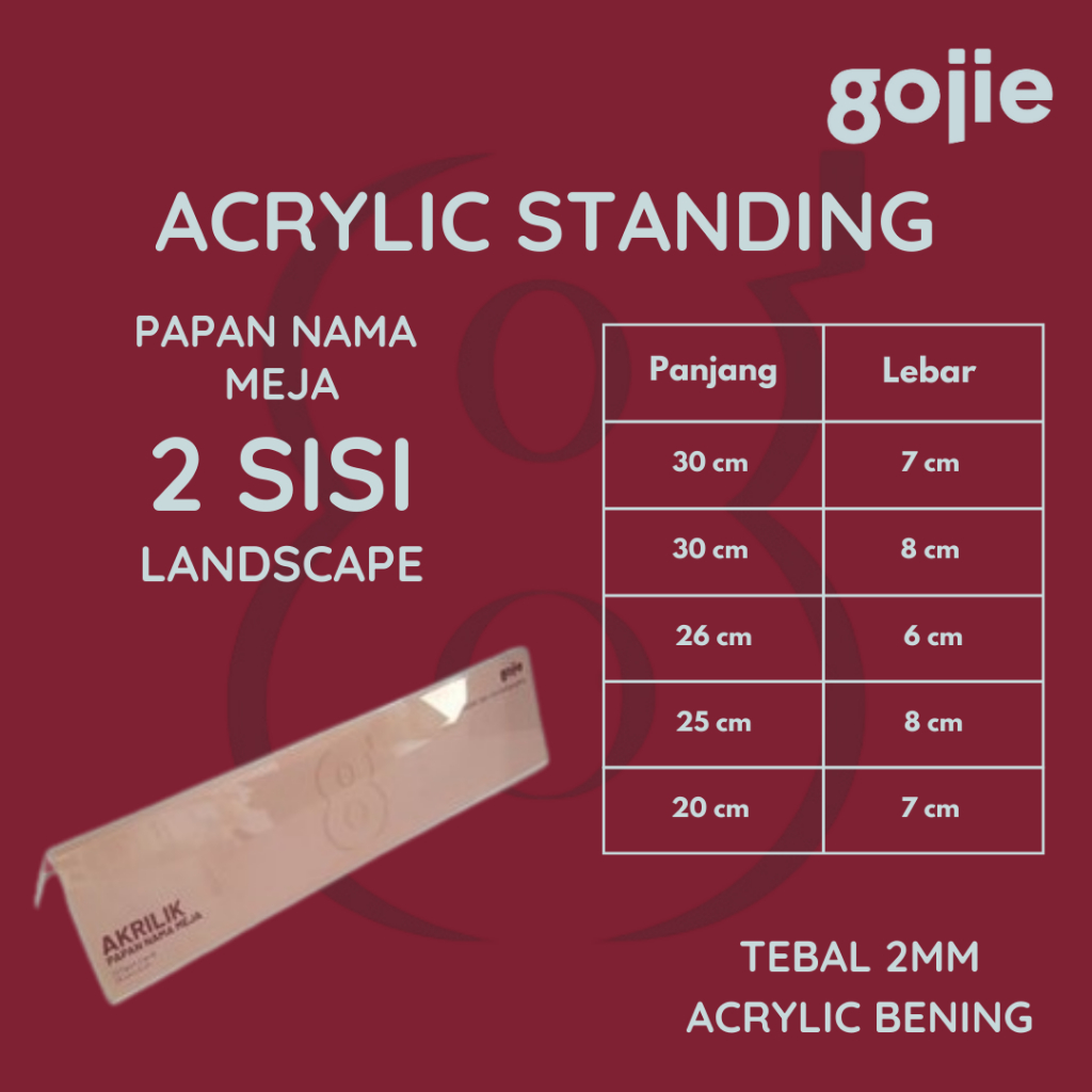 Jual AKRILIK PAPAN NAMA MEJA l PAPAN NAMA MEJA PANITIA | Shopee Indonesia
