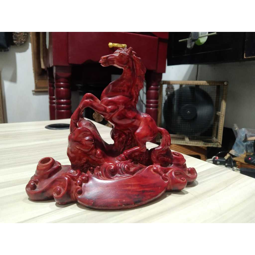 Jual Parung Kuda Fiber Merah Kuno Jadul Antik | Shopee Indonesia