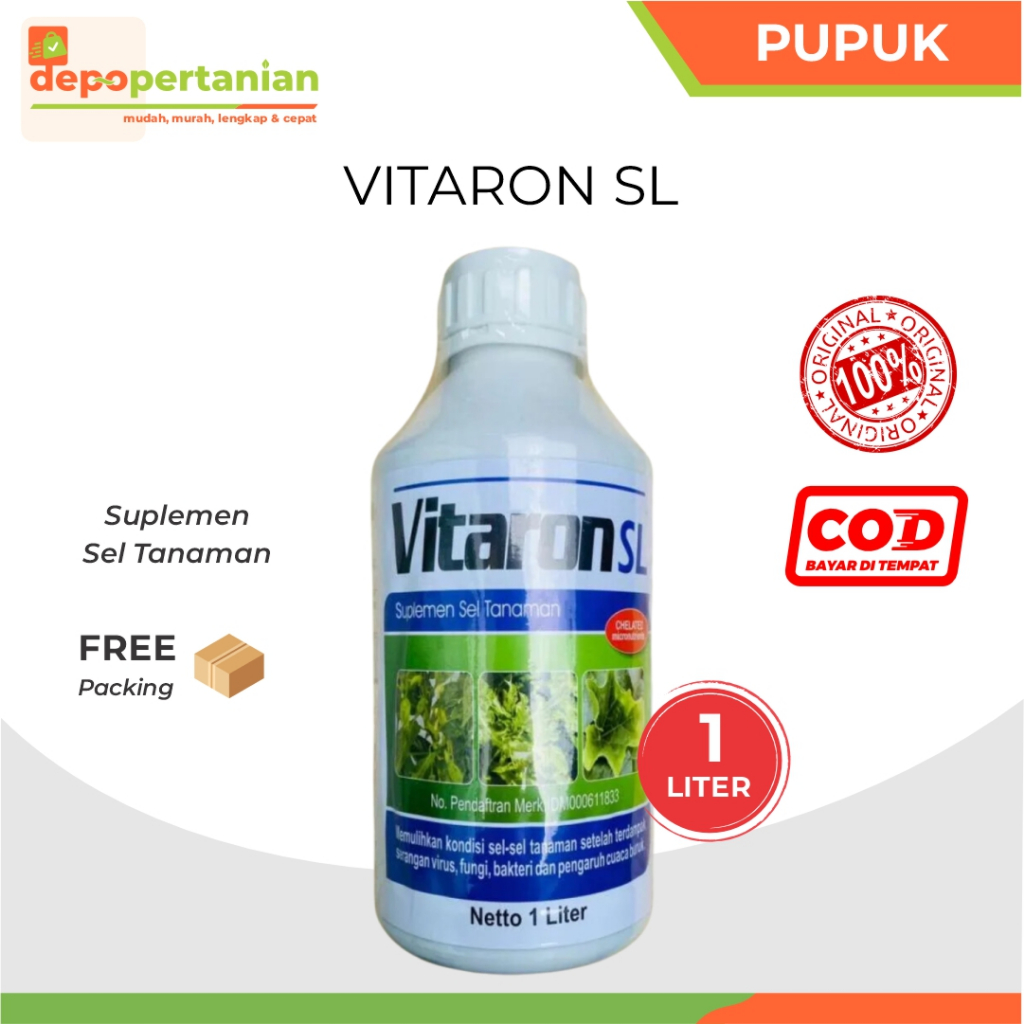 Jual Depo Pertanian - Pupuk Vitaron SL 1 Liter Suplemen Sel Tanaman ...