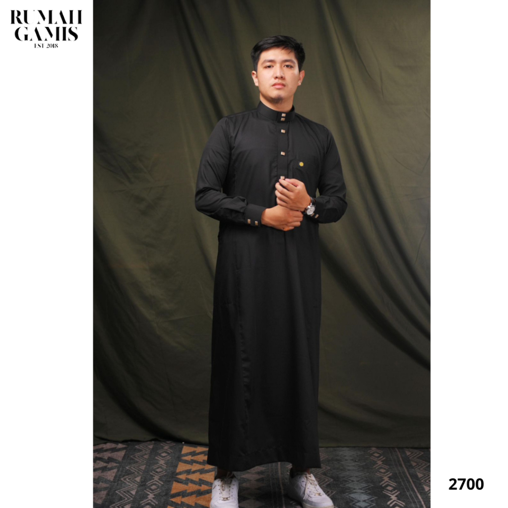 Jual Ruga Jubah Gamis Pria Slim Fit Lengan Panjang | Shopee Indonesia