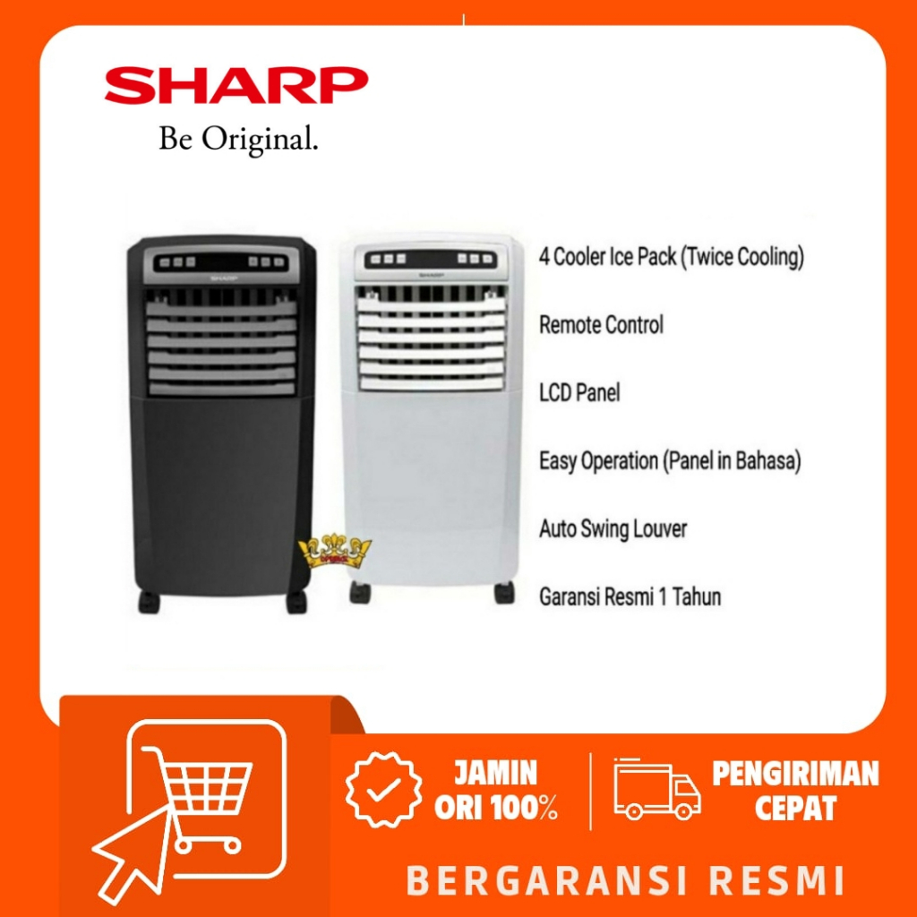 Jual SHARP Air Cooler PJ-A55TY-B/W / PJA55TY / PJA55TYB / PJA55TYW ...