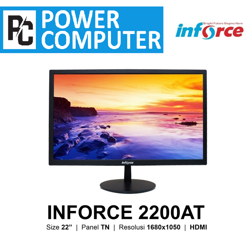 Jual MONITOR INFORCE 2200AT Monitor Size 22" VGA + HDMI (Include ...