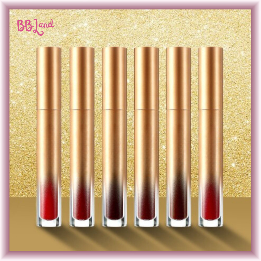 Jual Lipstik Matte Gold Edition Lipcream Tahan Lama Kosmetik Waterproof ...