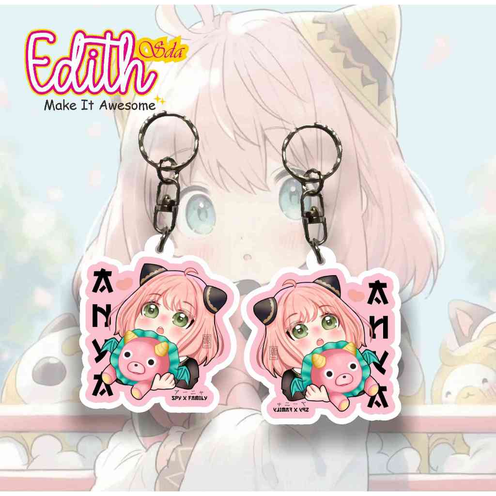 Jual [BUKAN PO] Gantungan Kunci Anya Spy x Family / Keychain Anya Spy x ...