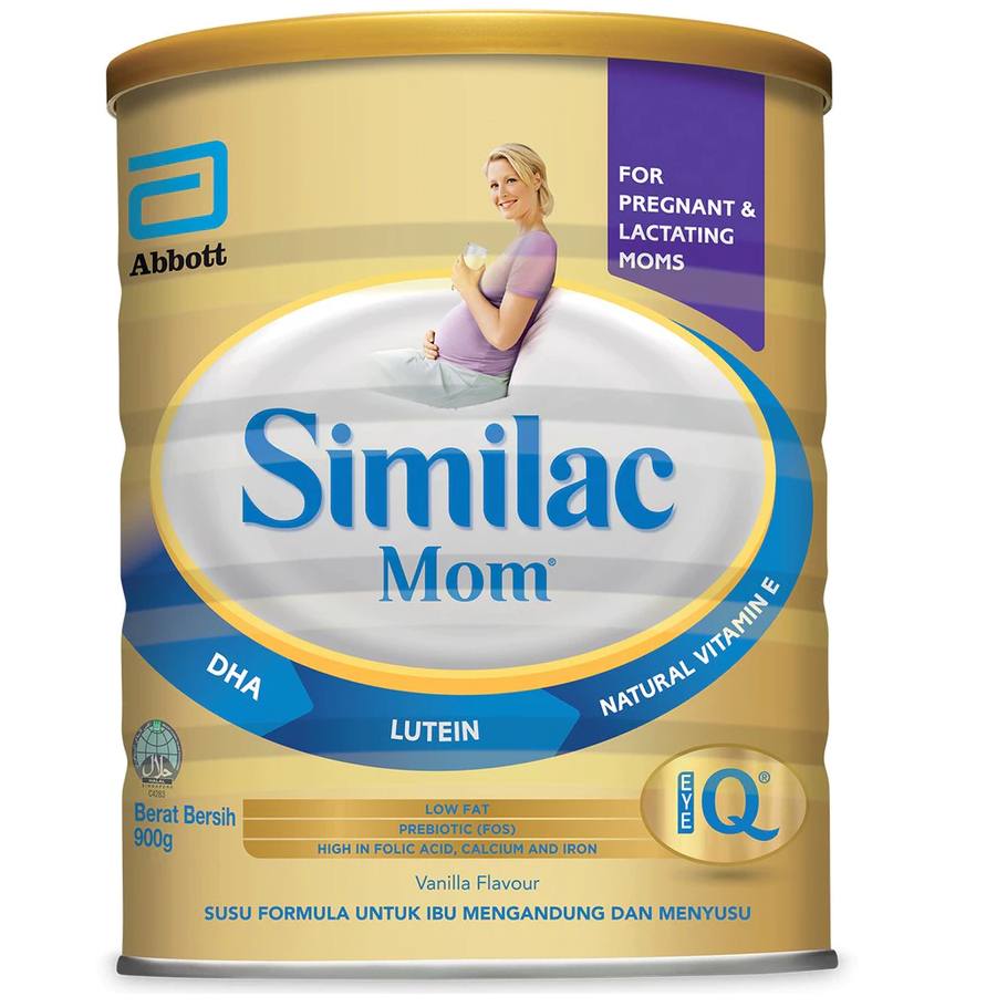 Jual Similac Mom 900g Low-Fat Maternal Supplement for Pregnancy ...
