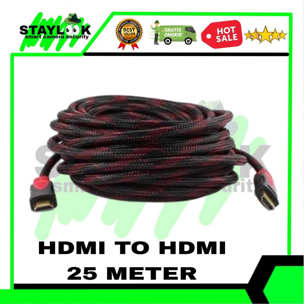 Jual KABEL HDMI 25M JARING / HDMI 25 M / HDMI 25 METER / KABEL HDMI TO ...