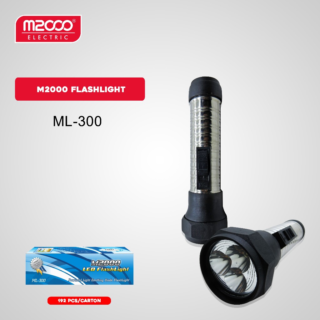 Jual M2000 Senter Tangan Baterai / Senter Tangan Mini Led Super Terang ...