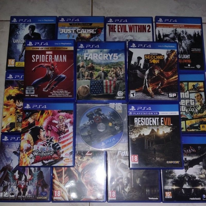 Jual BD KASET GAME PS4 ORIGINAL SECOND MURAH GAMES PS4 PLAYSTATION 4 | Shopee Indonesia