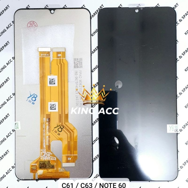 Jual LCD TOUCHSCREEN REALME C63 / C61 / NOTE 60 BLACK | Shopee Indonesia