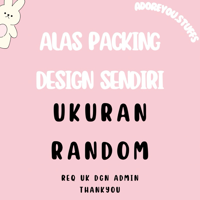 Jual [ DESIGN SENDIRI ] ALAS PACKING PERSEGI PANJANG | ALAS PACKING ...