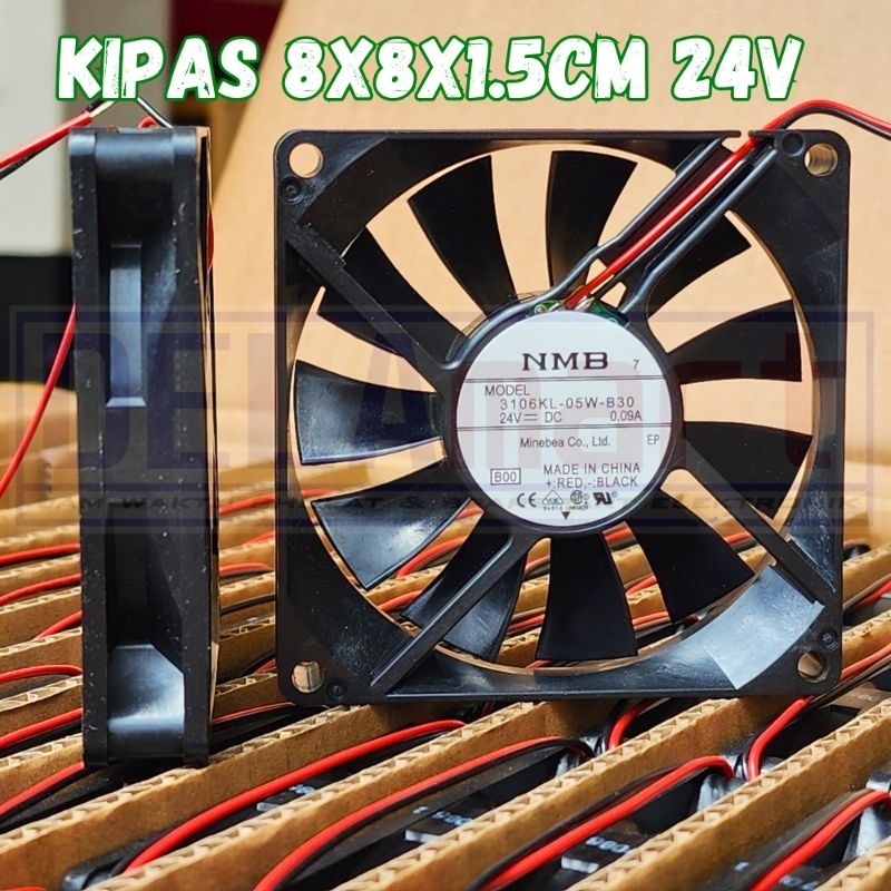 Jual KIPAS FAN DC 24V 8CM MURAH BERKUALITAS Kipas Dc 24V BARANG BARU ...