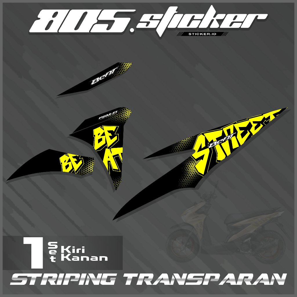 Jual STRIPING STIKER HONDA BEAT STREET NEW 2024/STIKER MOTOR BEAT NEW ...
