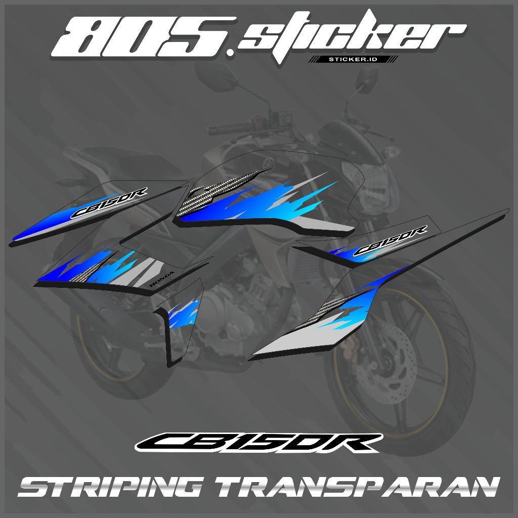 Jual STRIPING STIKER TRANSPARAN CB150R STREETFIRE/STIKER CB150R NEW V2 ...