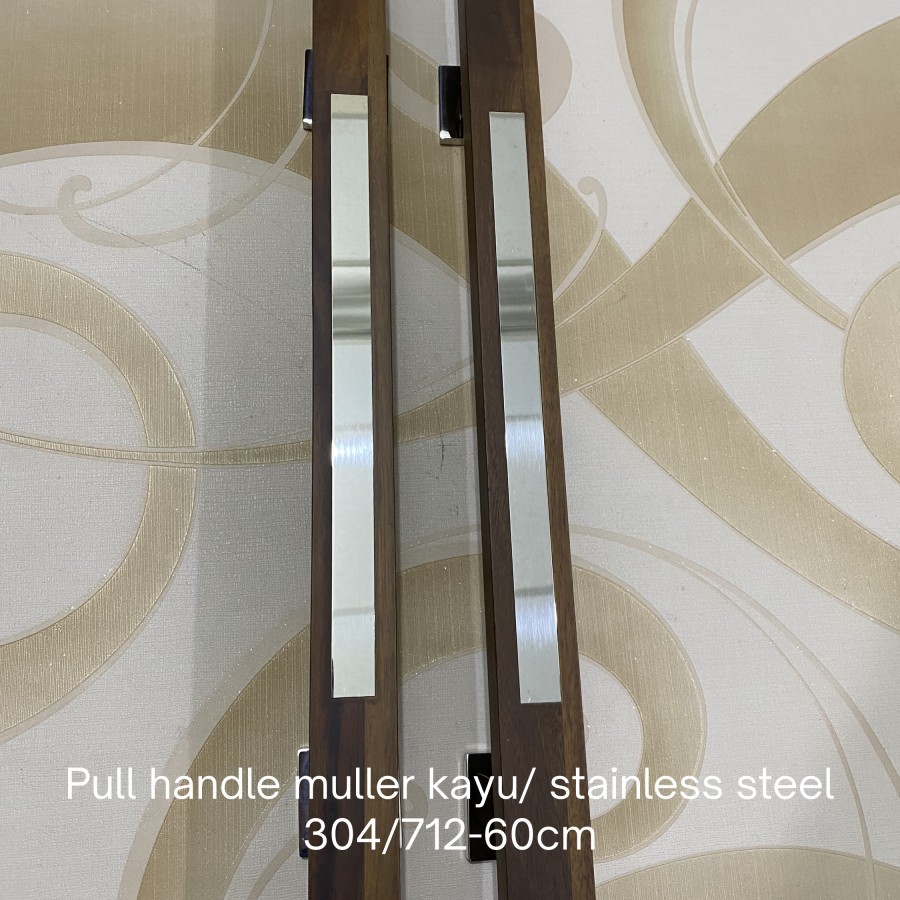 Jual MULLER - Pull Handle Wood stainless 712-60 wood | pintu utama kayu ...