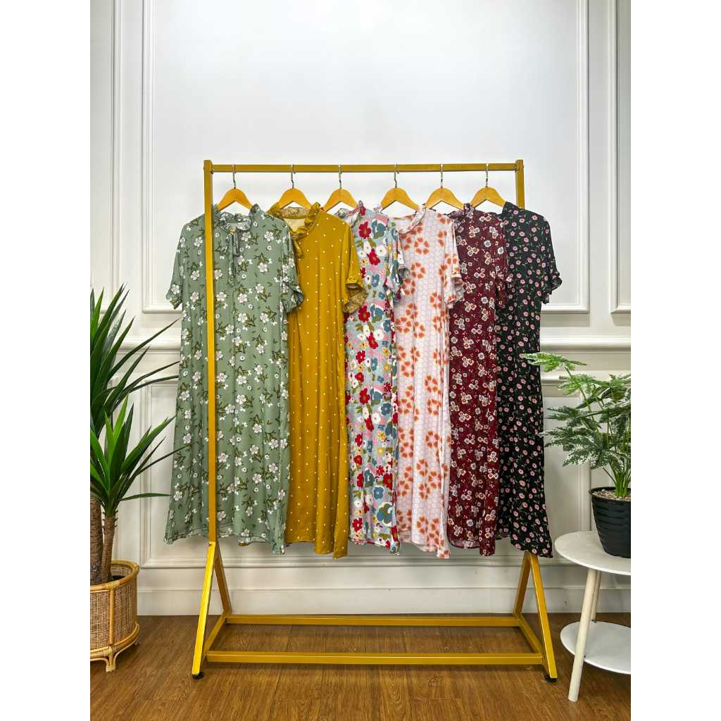 Jual Kirana Dress Bahan Rayon Premium Daster Rumahan Kekinian Adem Dan ...