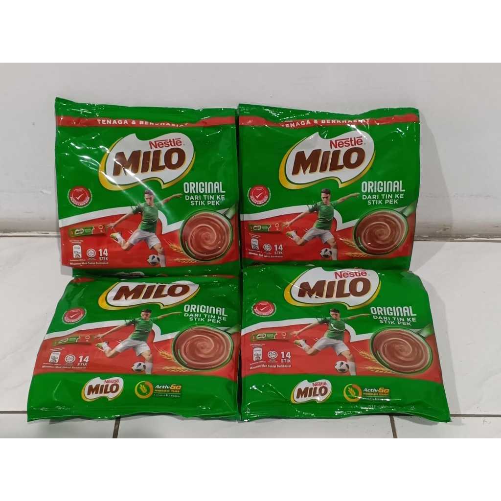 Jual MILO Original Stikpek Activ-Go (30g x 14 sachet) Milo Kosong | Shopee Indonesia