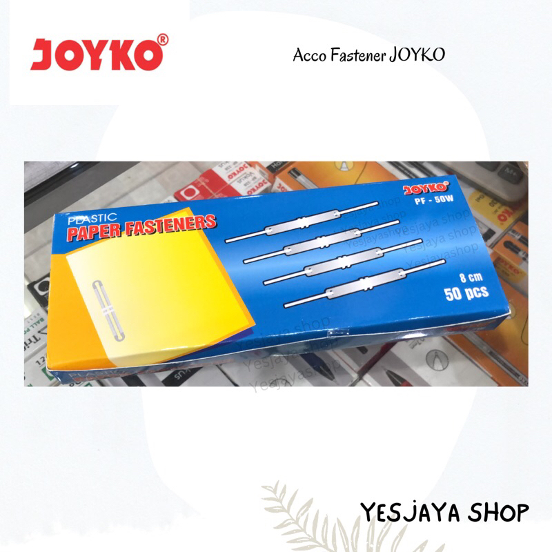 Jual {1 pak=50 pcs} ACCO Paper Fasteners Putih Joyko PF 50 W / Paper Fastener Joyko PF 50 W ...