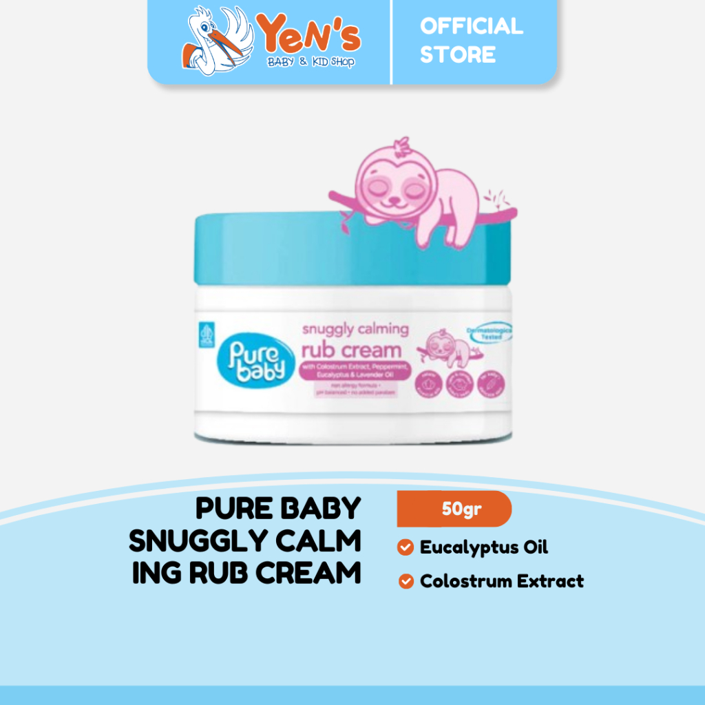 Jual Pure Baby Snuggly Calming Rub Cream 50g - Penghangat Tubuh Bayi ...