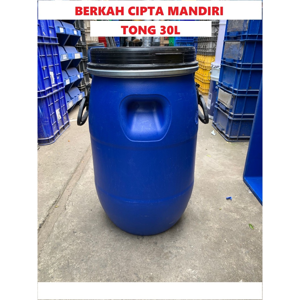 Jual Tong Drum Bekas Tong 30kg Foodgrade / Tong Sampah Tong Drum ...