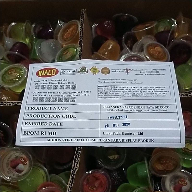 Jual Inaco repack 1kg isi ± 66-67pcs | Shopee Indonesia