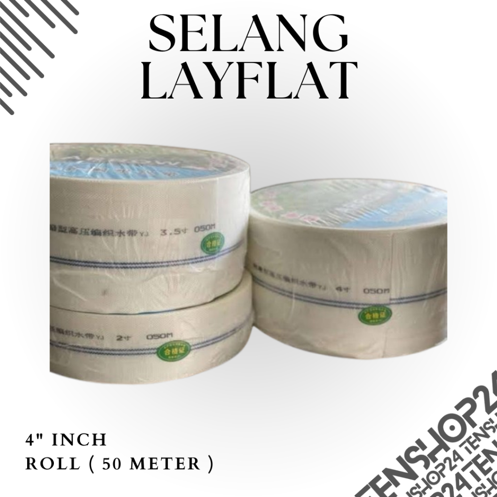 Jual Selang Air Layflat / Sunny Hose / Tremi 4" Inch 6 BAR / 18 BAR ...
