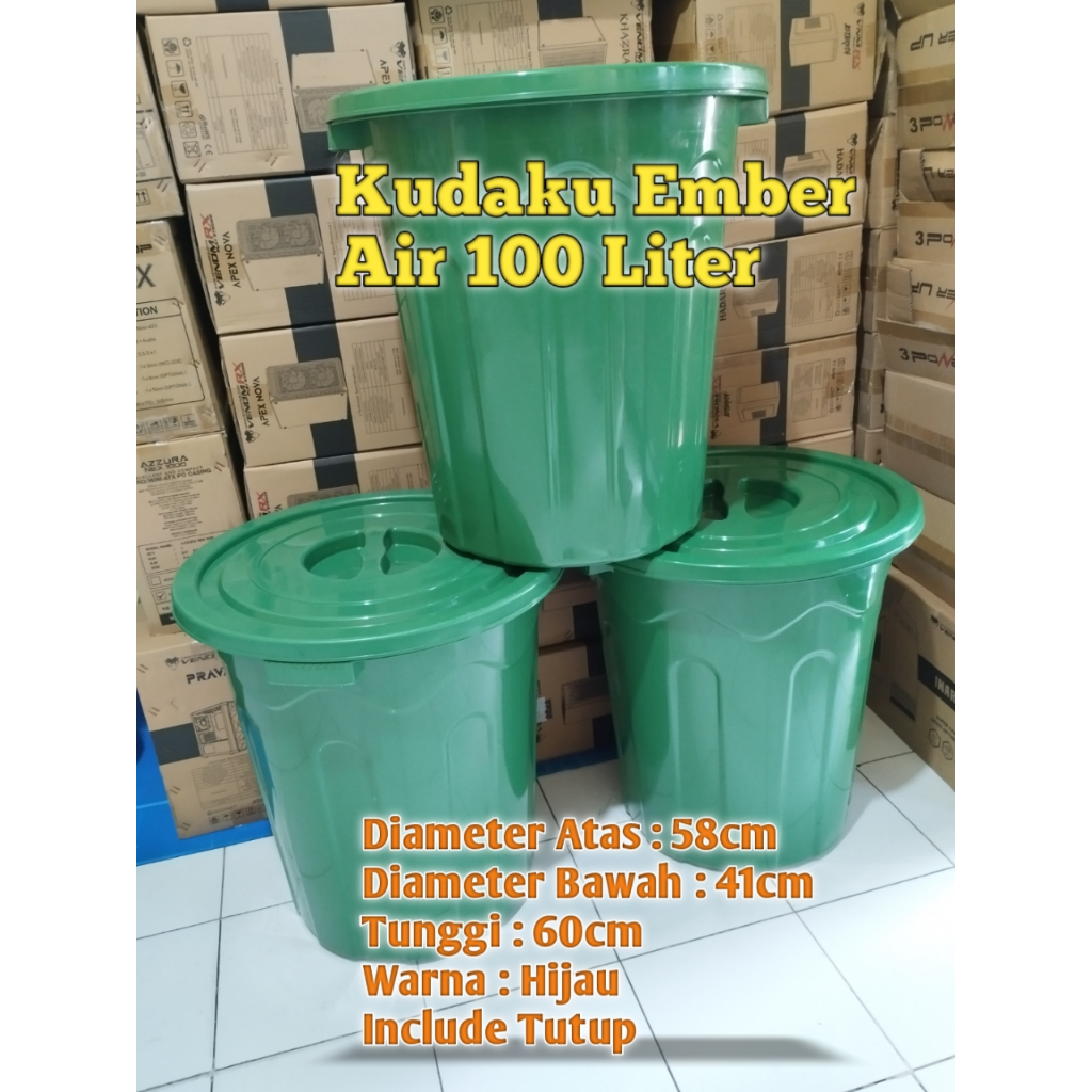 Jual KHUSUS INSTAN Ember Air Plastik / Tong Air Plastik 100 Liter ...