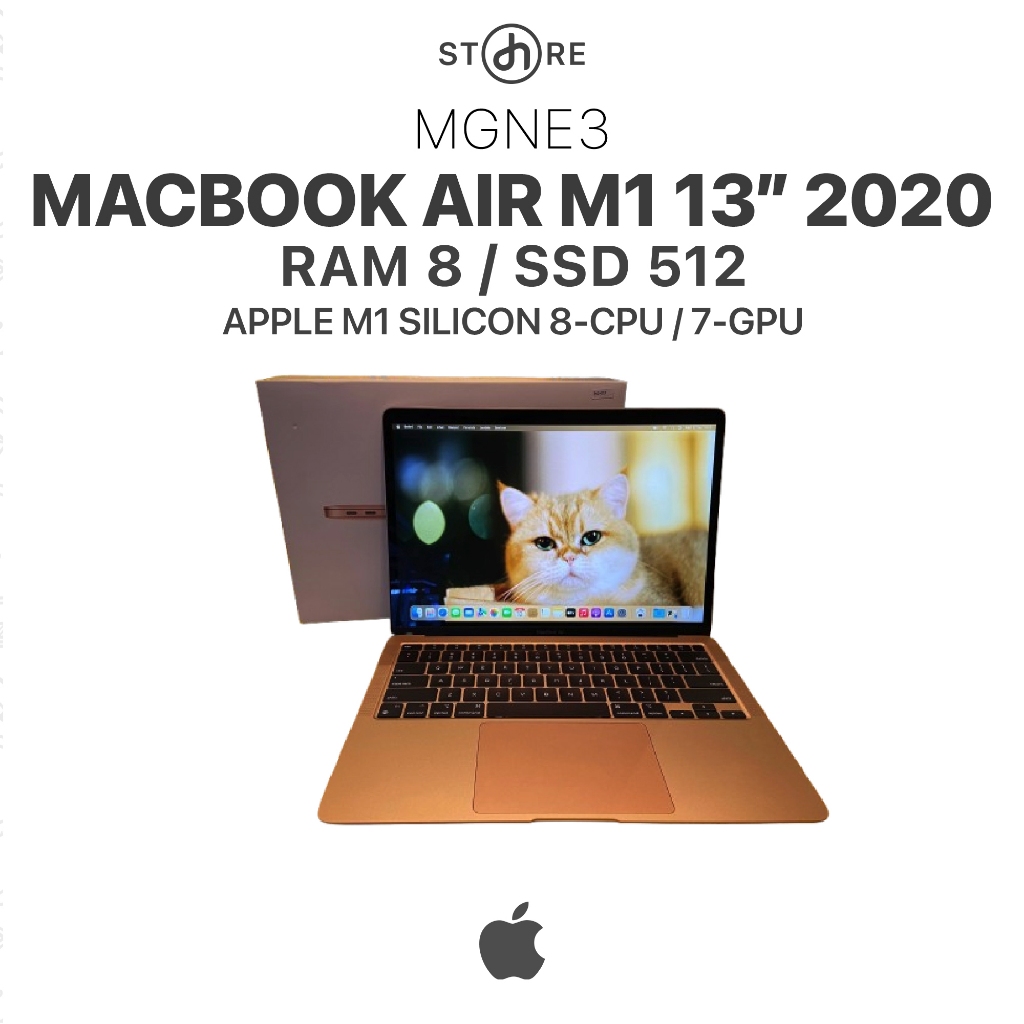 Jual Second , Macbook Air M1 2020 13" , 8/512 , Gold , MGNE3 | Shopee Indonesia