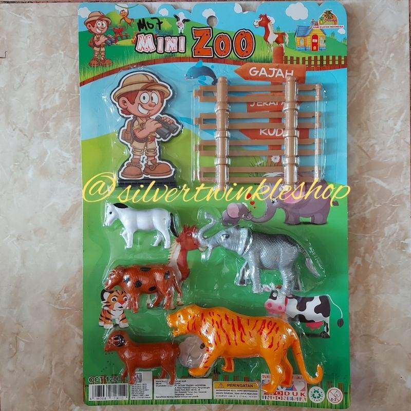 Jual Mainan edukasi anak figure hewan mini zoo kebun binatang animal ...