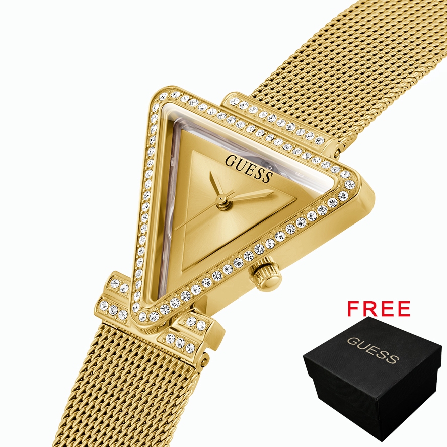 Jual GUESS Jam Tangan Wanita Segitiga Fashion Kasual Berlian Imitasi ...