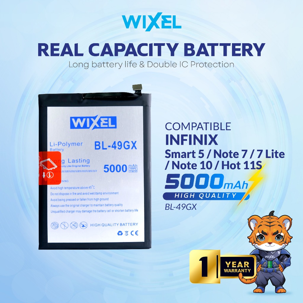 Jual WIXEL Baterai BL-49GX BL49GX Infinix Smart 5 X657 X657B X657C Note ...