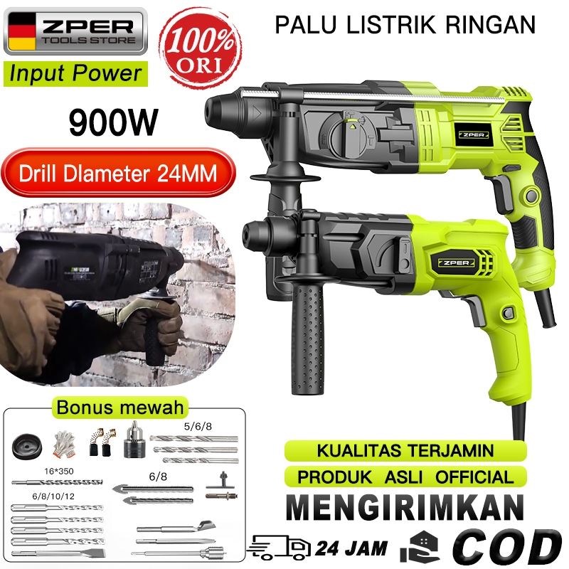Jual ZPER Bor Listrik Mesin Bor Baterai Palu Listrik Rotary Hammer ...