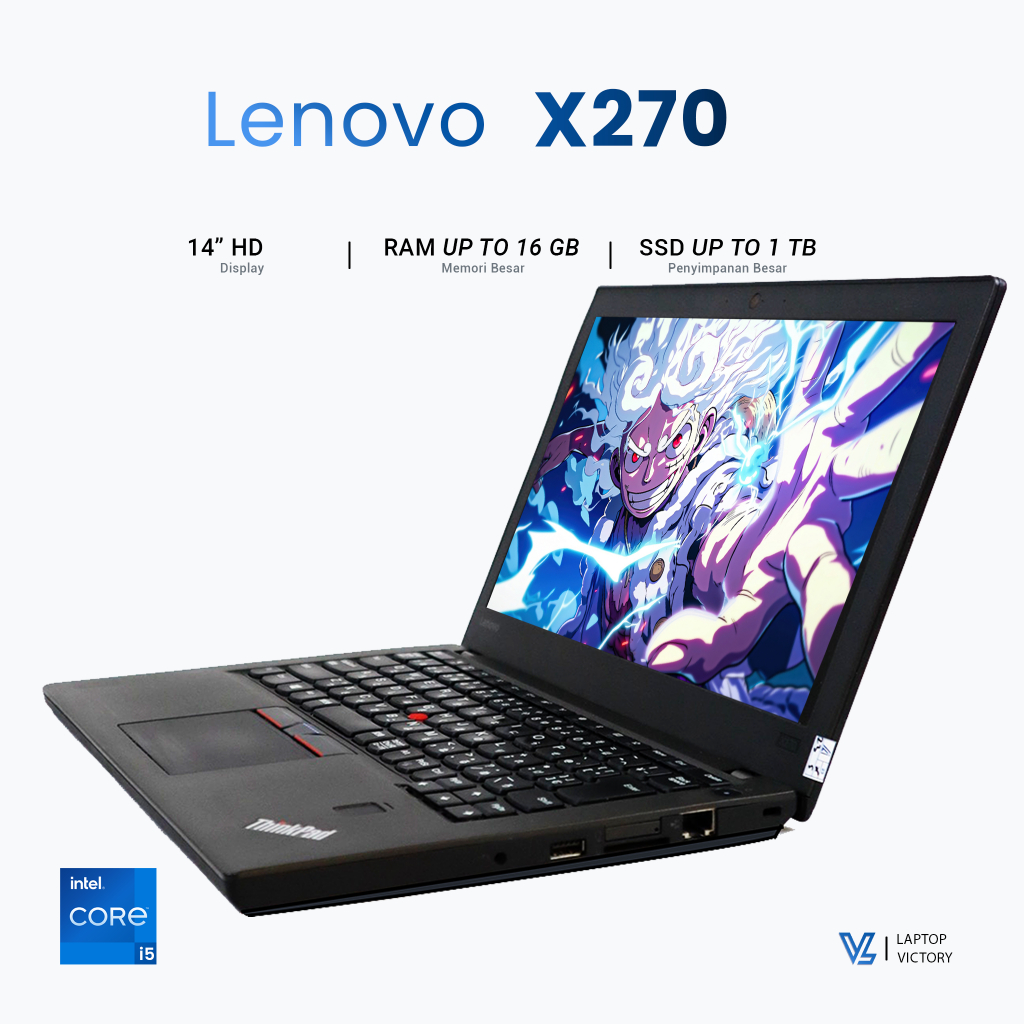 Jual Laptop Lenovo Thinkpad X270 Intel Core i5 | RAM 16GB SSD 1TB - BAGUS MULUS BERGARANSI ...